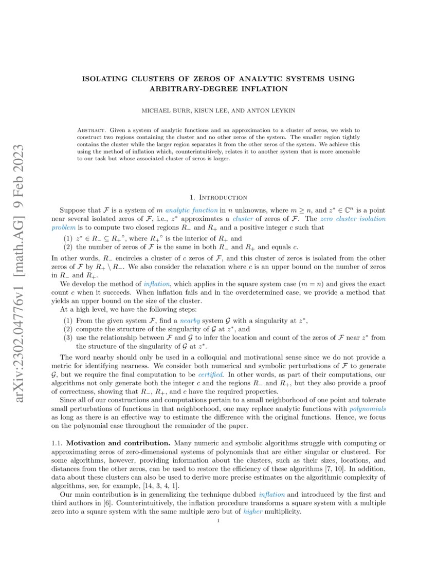 Isolating Clusters Of Zeros Of Analytic Systems Using Arbitrary Degree