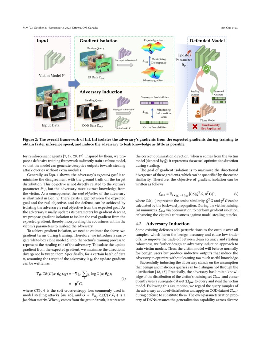 Isolation And Induction Training Robust Deep Neural Networks Against Model Stealing Attacks 