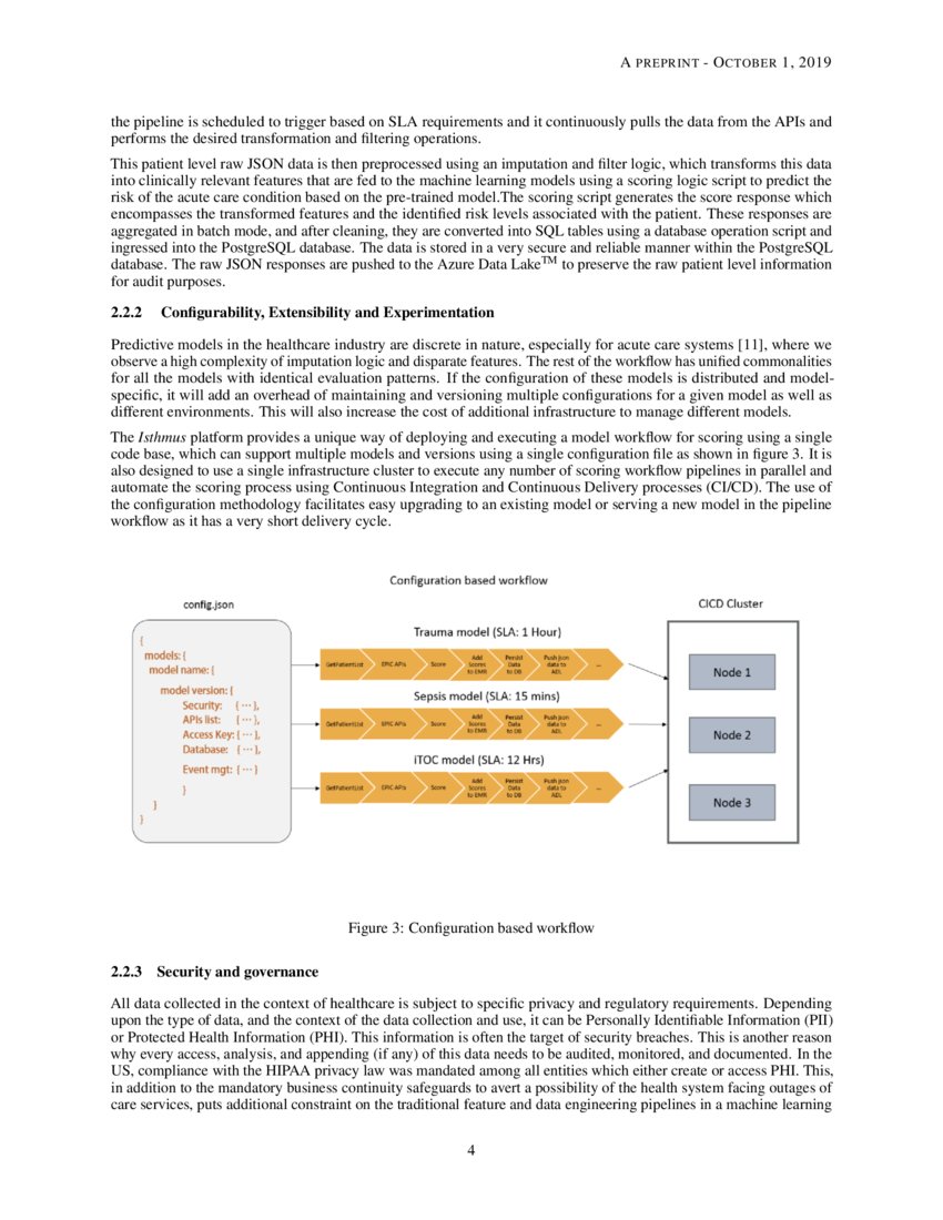 ISTHMUS: Secure, Scalable, Real-time and Robust Machine Learning Platform for Healthcare | DeepAI