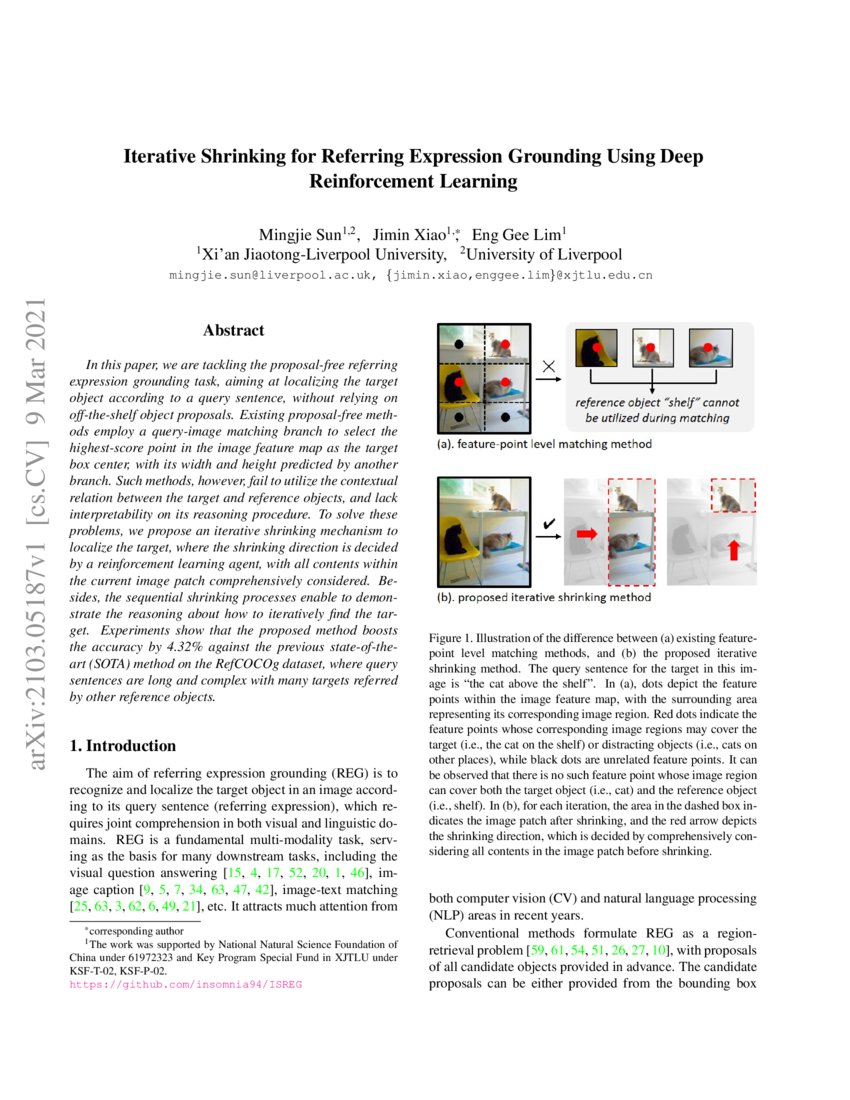 Iterative Shrinking For Referring Expression Grounding Using Deep
