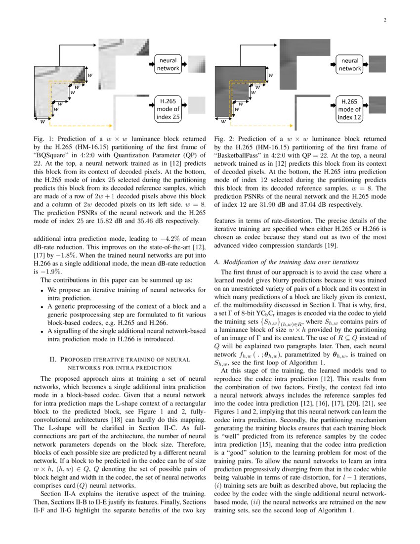 Iterative Training Of Neural Networks For Intra Prediction Deepai 3493