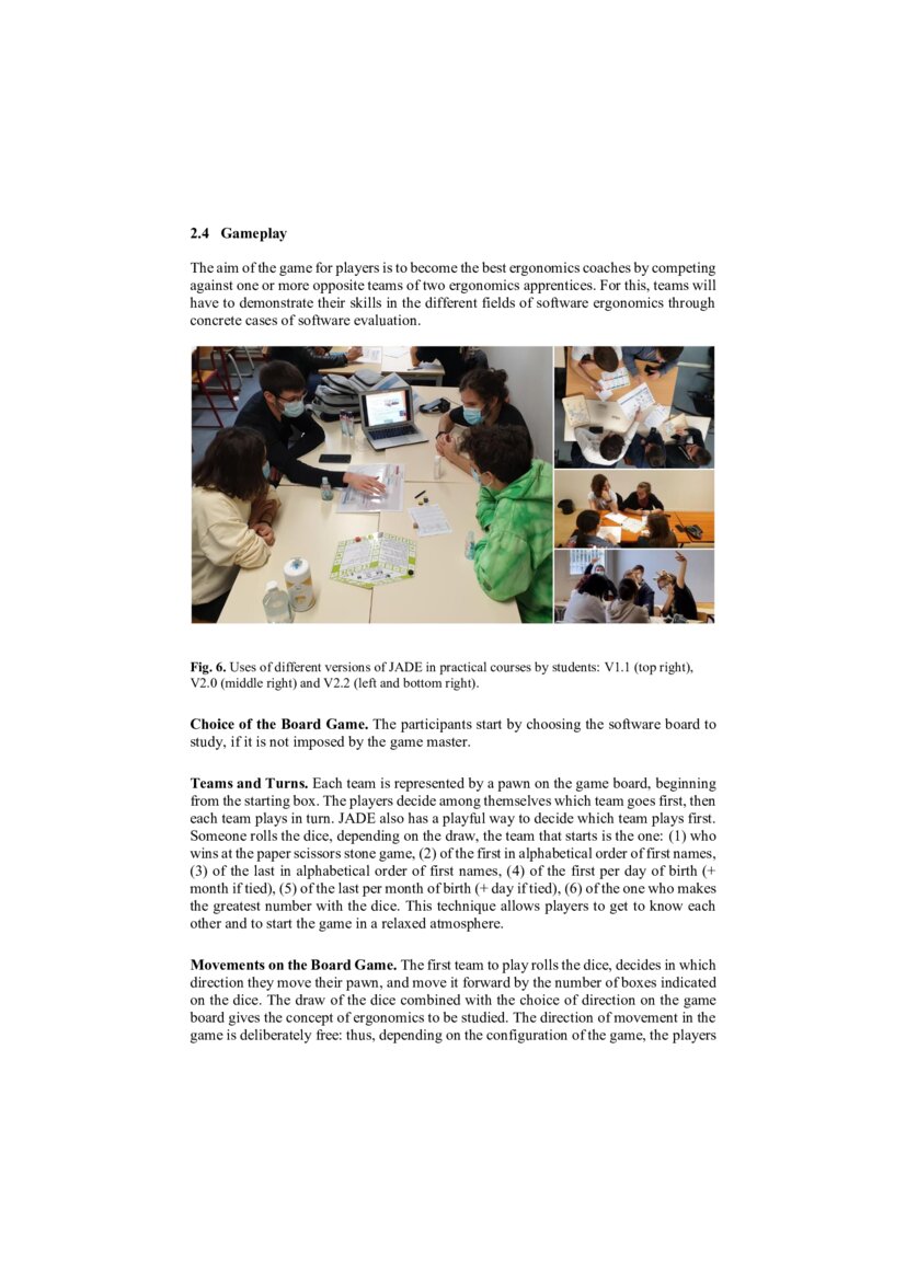 JADE: a board game to teach software ergonomics | DeepAI