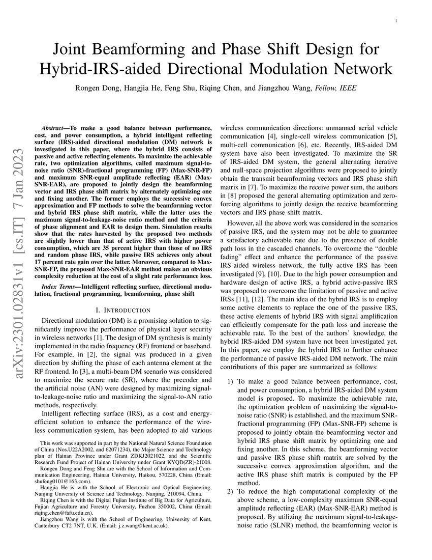 Joint Beamforming And Phase Shift Design For Hybrid Irs Aided
