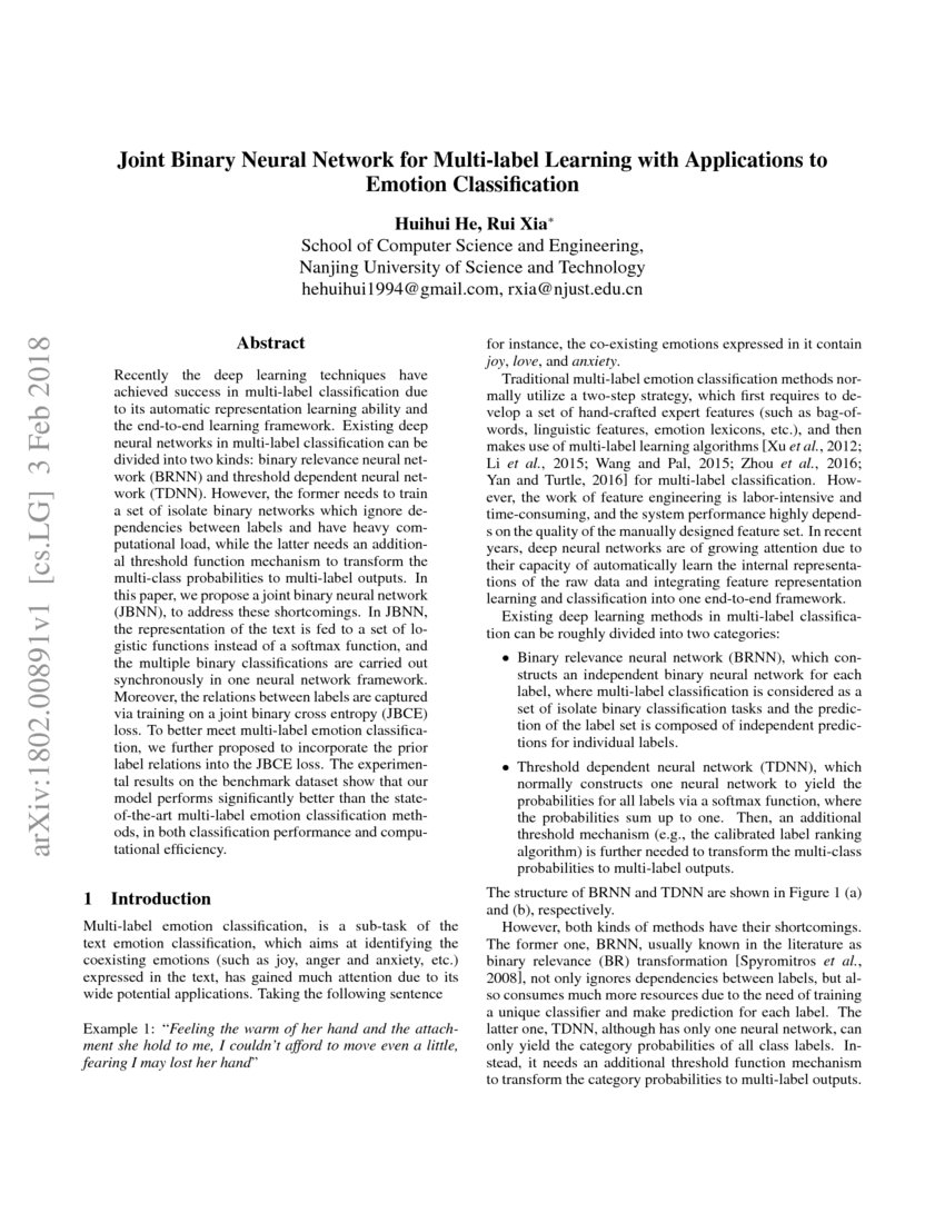 Joint Binary Neural Network For Multi Label Learning With Applications 9755