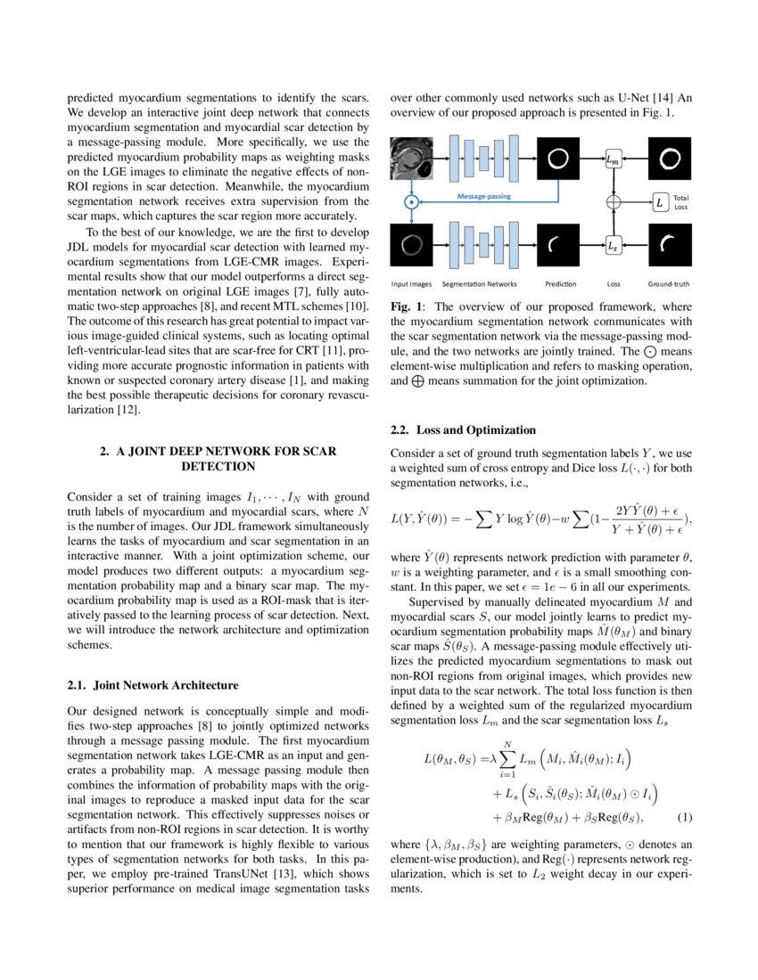 Joint Deep Learning For Improved Myocardial Scar Detection From Cardiac