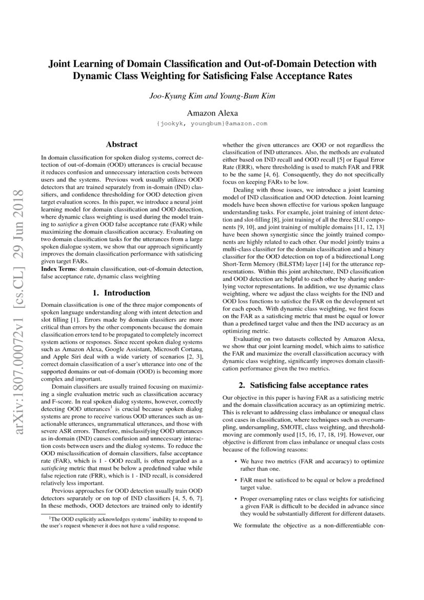 Joint Learning of Domain Classification and Out-of-Domain Detection ...