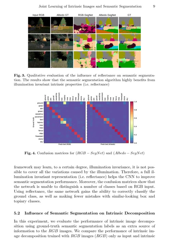 Joint Learning of Intrinsic Images and Semantic Segmentation | DeepAI