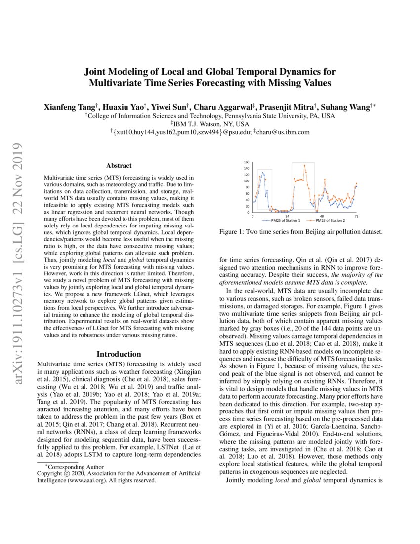 Joint Modeling Of Local And Global Temporal Dynamics For Multivariate Time Series Forecasting
