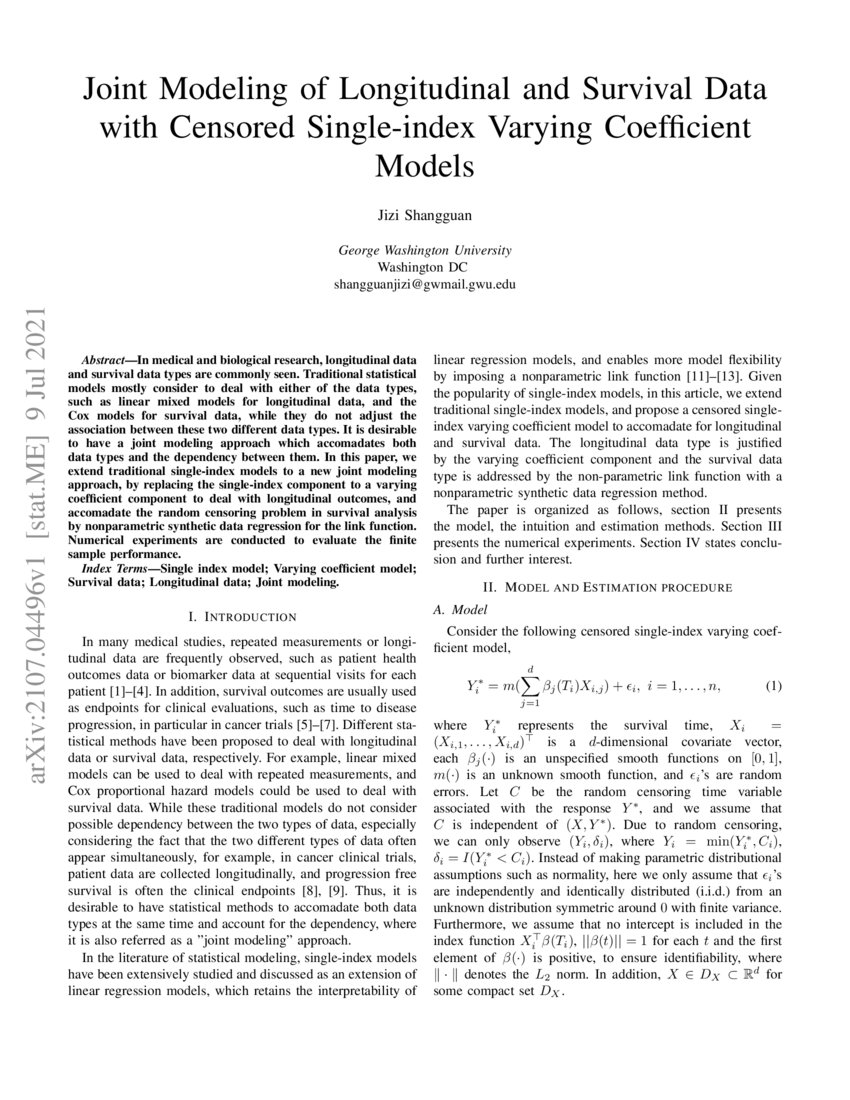 Joint Modeling Of Longitudinal And Survival Data With Censored Single