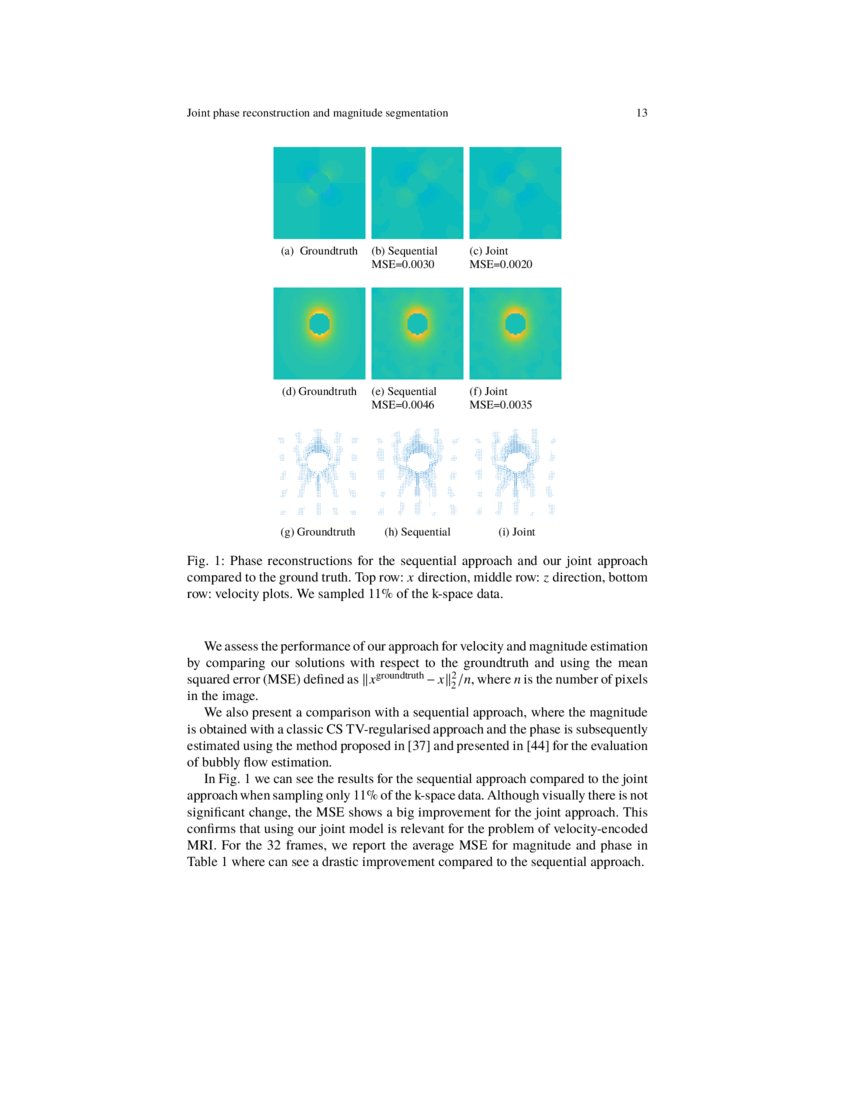 Joint phase reconstruction and magnitude segmentation from velocity-encoded MRI data | DeepAI
