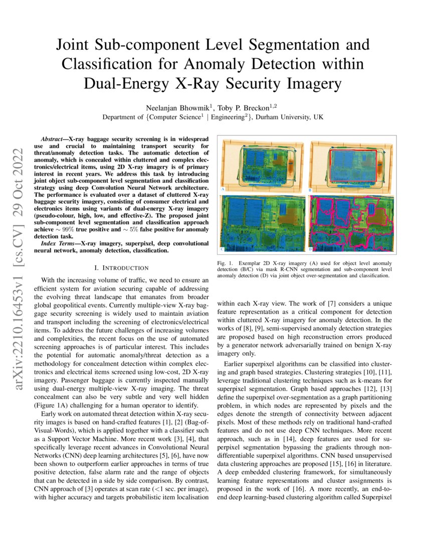 Joint Sub Component Level Segmentation And Classification For Anomaly
