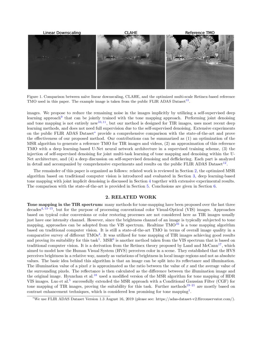 Joint tone mapping and denoising of thermal infrared images via multi-scale Retinex and multi ...