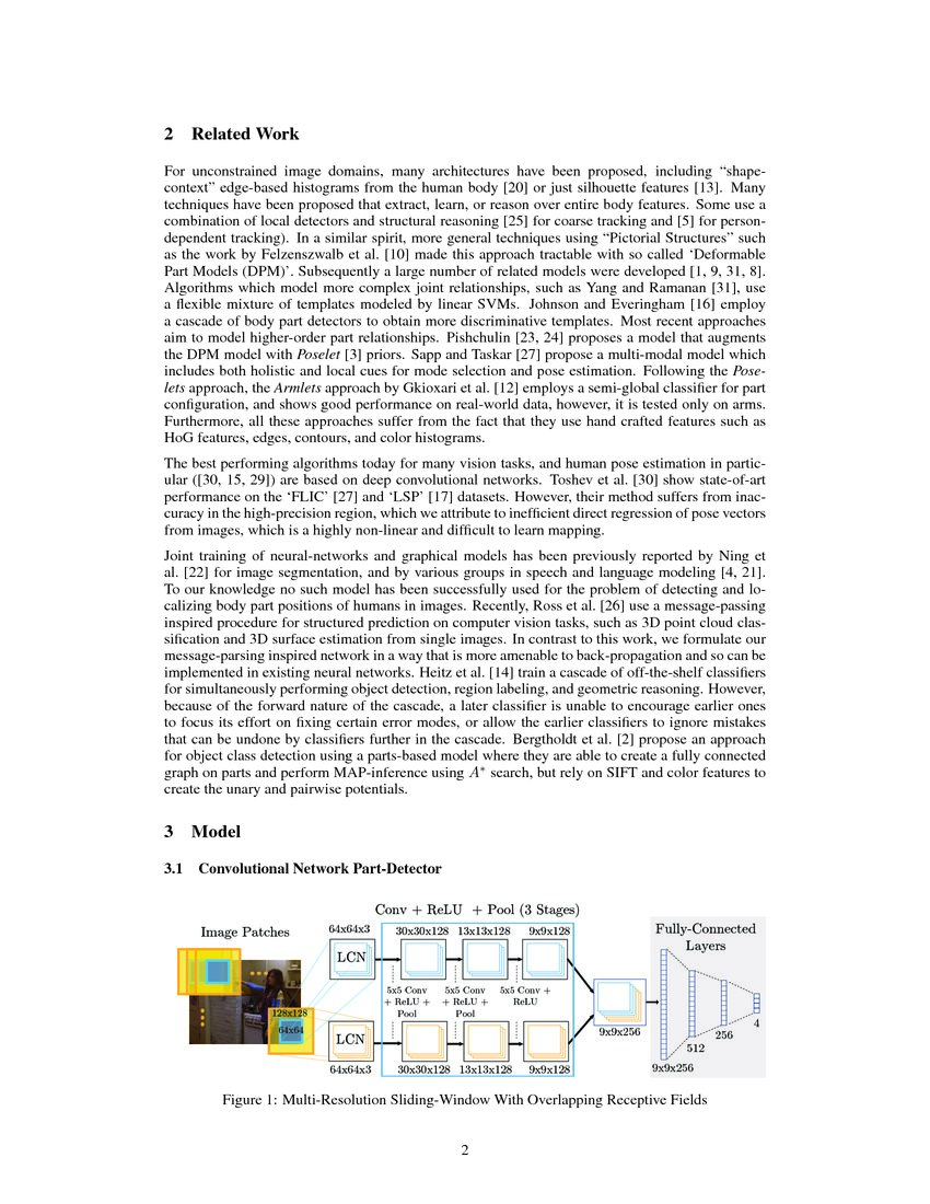 Joint Training of a Convolutional Network and a Graphical Model for Human Pose Estimation | DeepAI