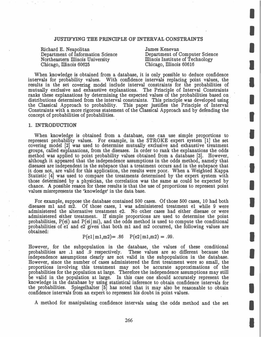 Justifying the Principle of Interval Constraints | DeepAI