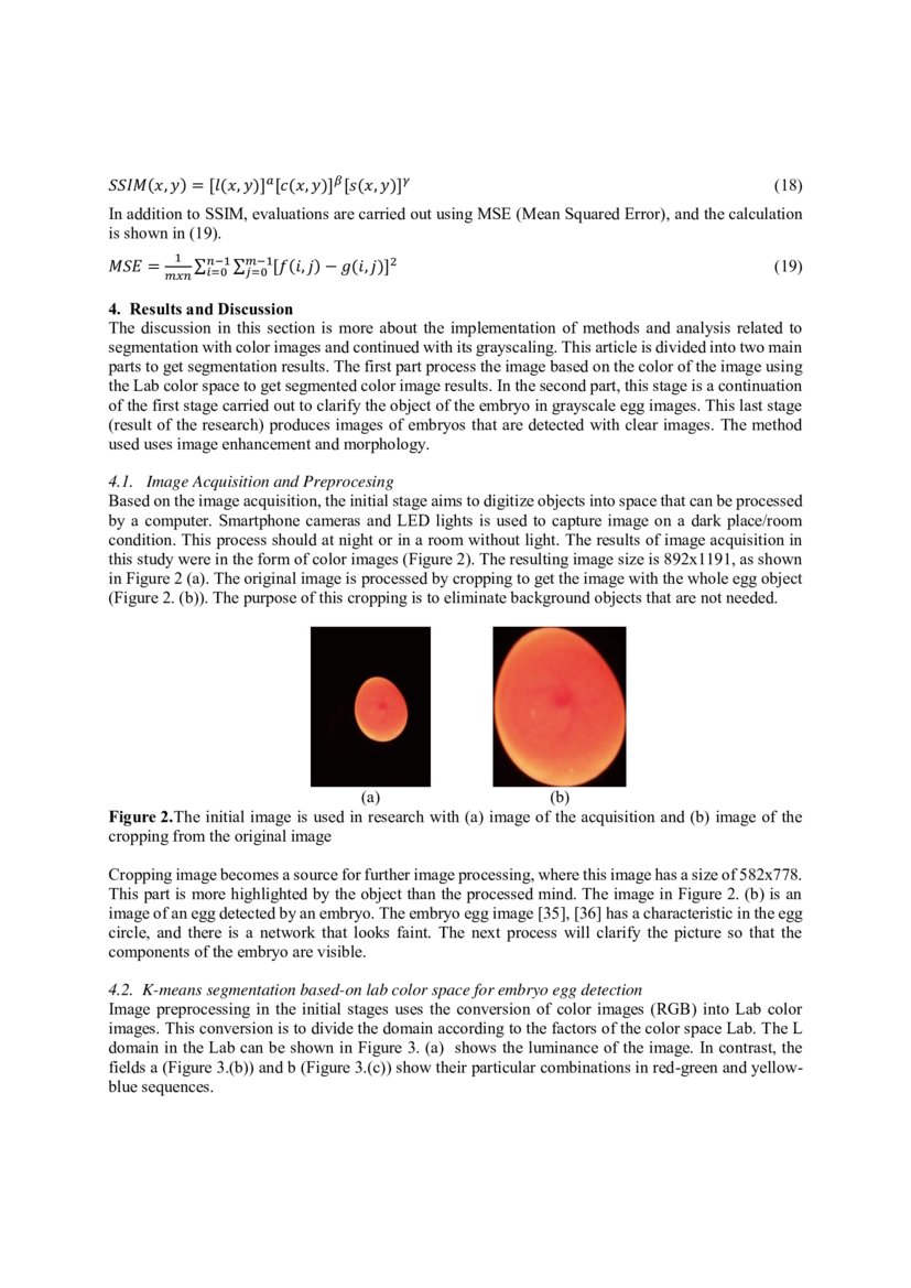 K-means Segmentation Based-on Lab Color Space for Embryo Egg Detection ...