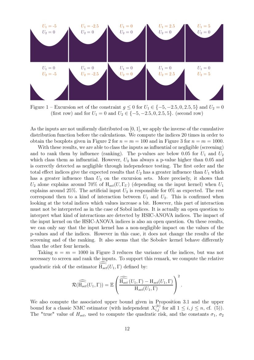 Kernel Based Sensitivity Analysis For Excursion Sets Deepai