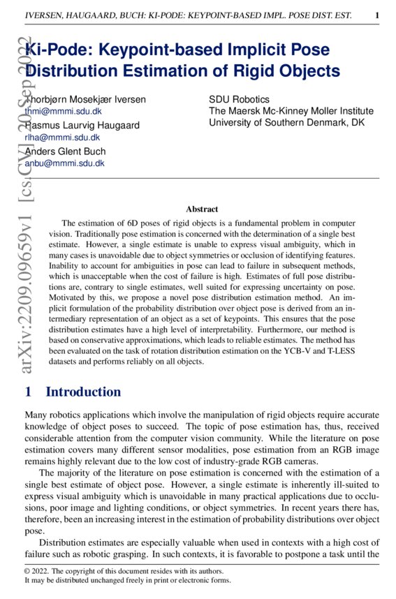 Ki Pode Keypoint Based Implicit Pose Distribution Estimation Of Rigid Objects Deepai 4075