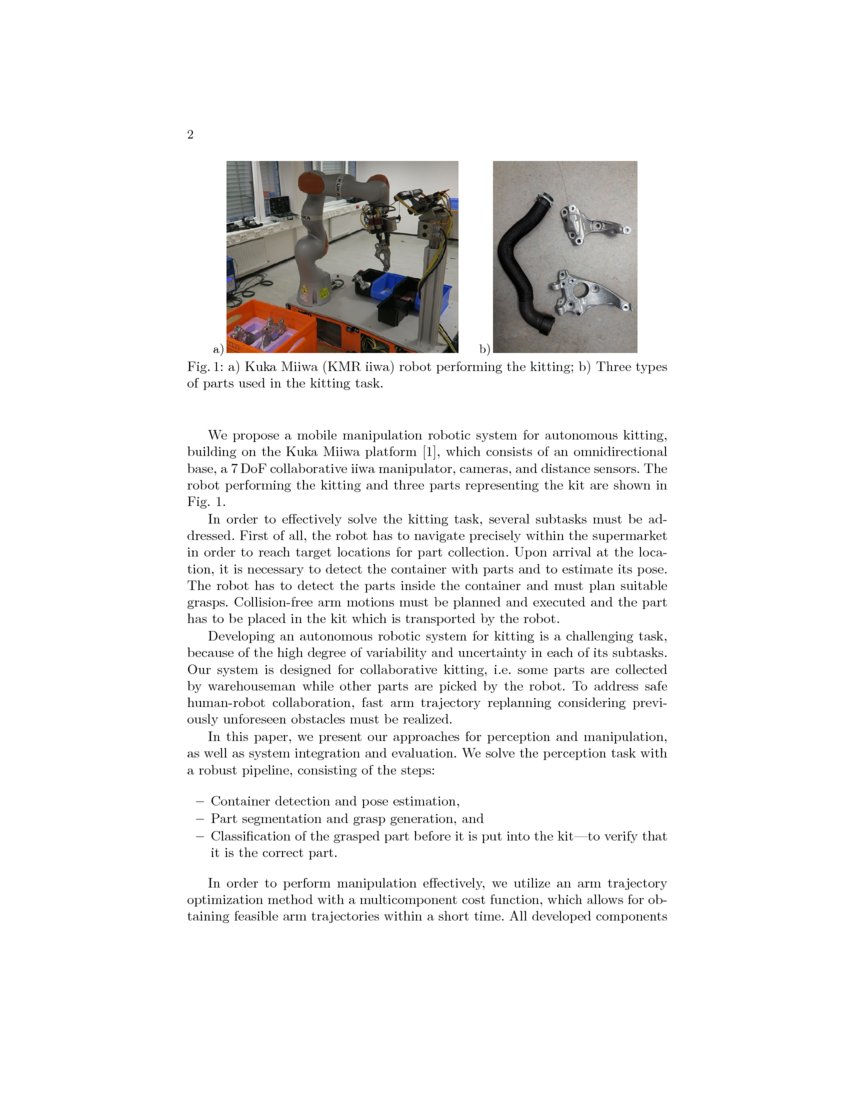 KittingBot: A Mobile Manipulation Robot for Collaborative Kitting in ...