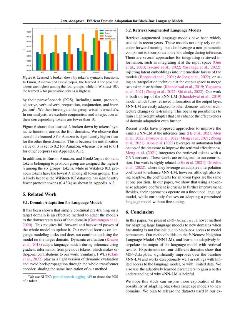 kNN-Adapter: Efficient Domain Adaptation for Black-Box Language Models | DeepAI