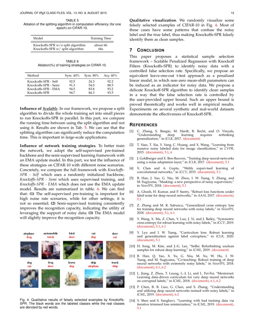 Knockoffs-SPR: Clean Sample Selection in Learning with Noisy Labels ...