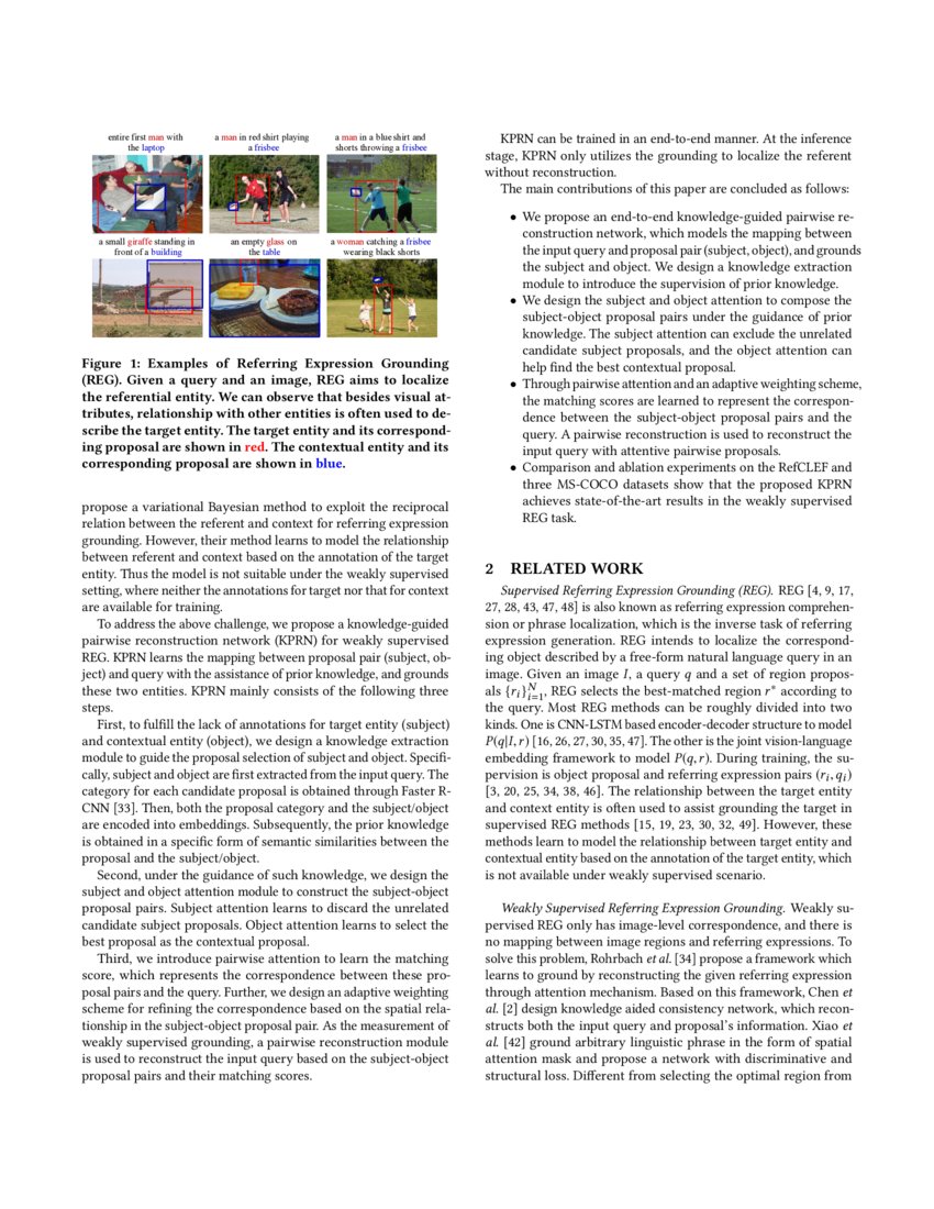 Knowledge-guided Pairwise Reconstruction Network for Weakly Supervised Referring Expression ...