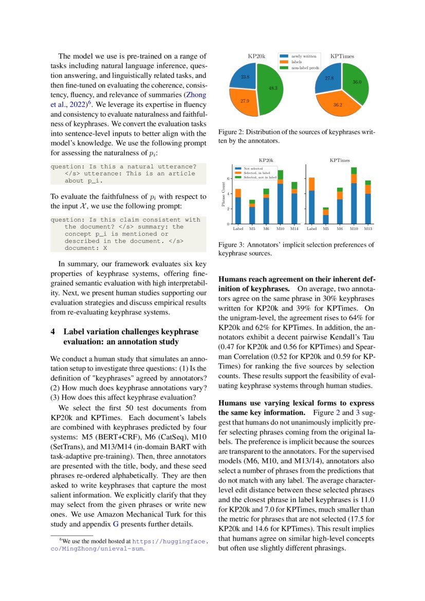 Kpeval Towards Fine Grained Semantic Based Evaluation Of Keyphrase Extraction And Generation