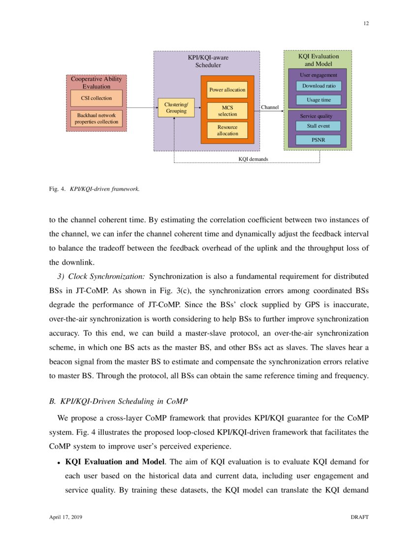 KPI/KQI-Driven Coordinated Multi-Point in 5G: Measurements, Field ...