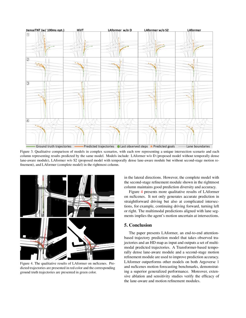 LAformer: Trajectory Prediction for Autonomous Driving with Lane-Aware Scene Constraints | DeepAI