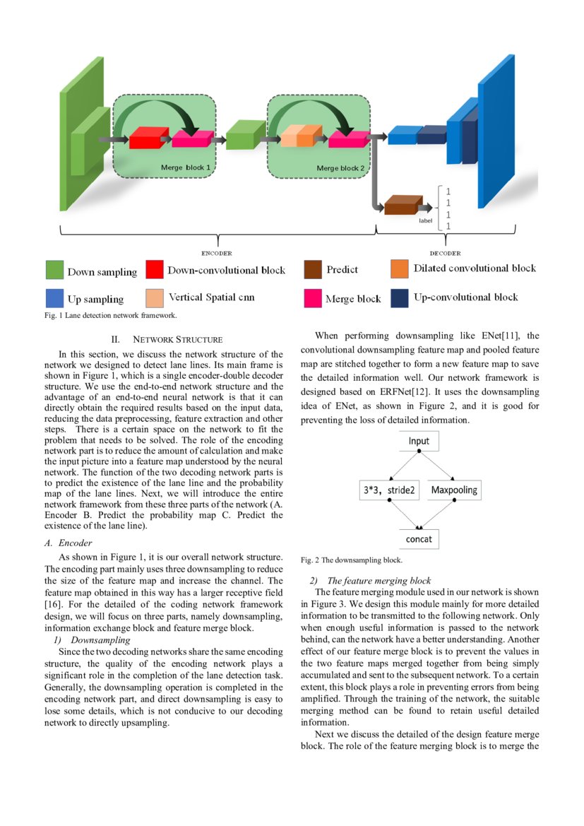 Lane detection in complex scenes based on end-to-end neural network | DeepAI