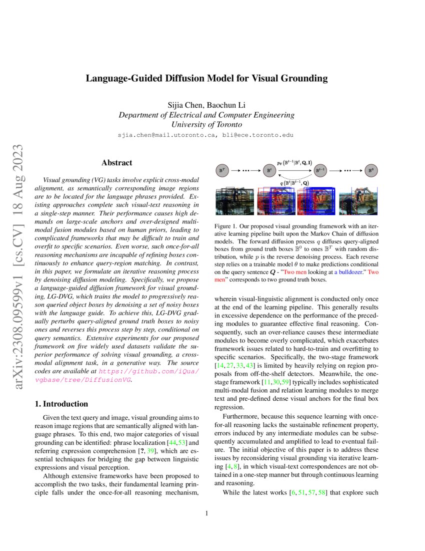 Language-Guided Diffusion Model for Visual Grounding | DeepAI