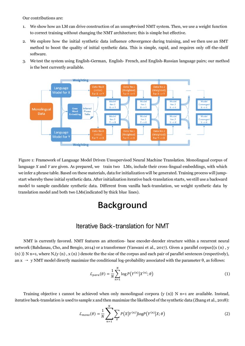 Language Model-Driven Unsupervised Neural Machine Translation | DeepAI