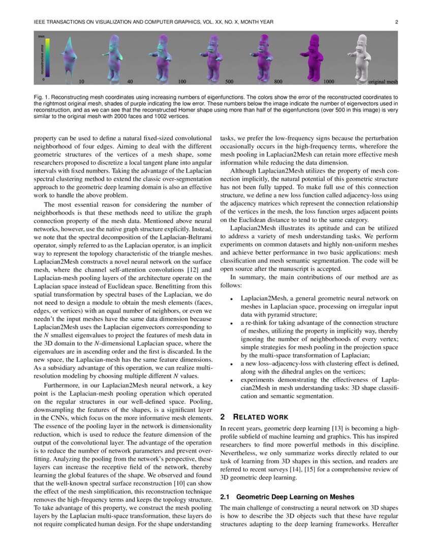 Laplacian2Mesh: Laplacian-Based Mesh Understanding | DeepAI