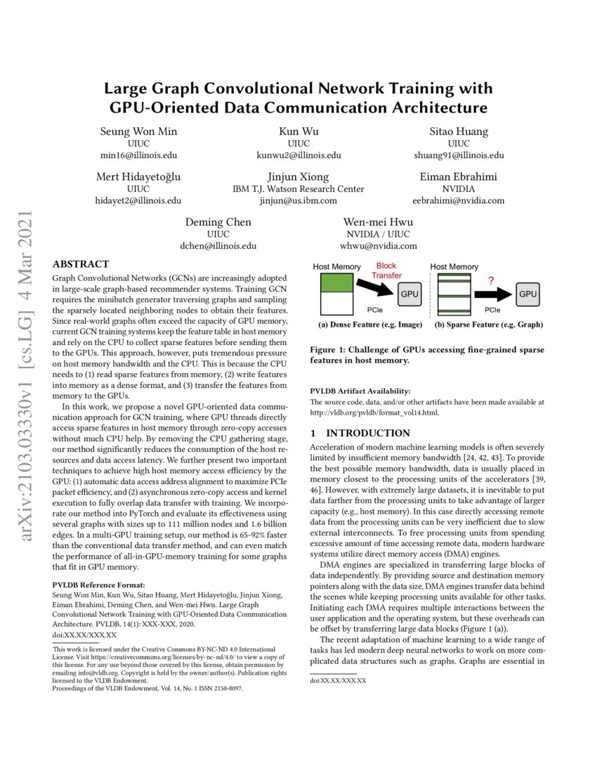 Large Graph Convolutional Network Training With Gpu Oriented Data Communication Architecture