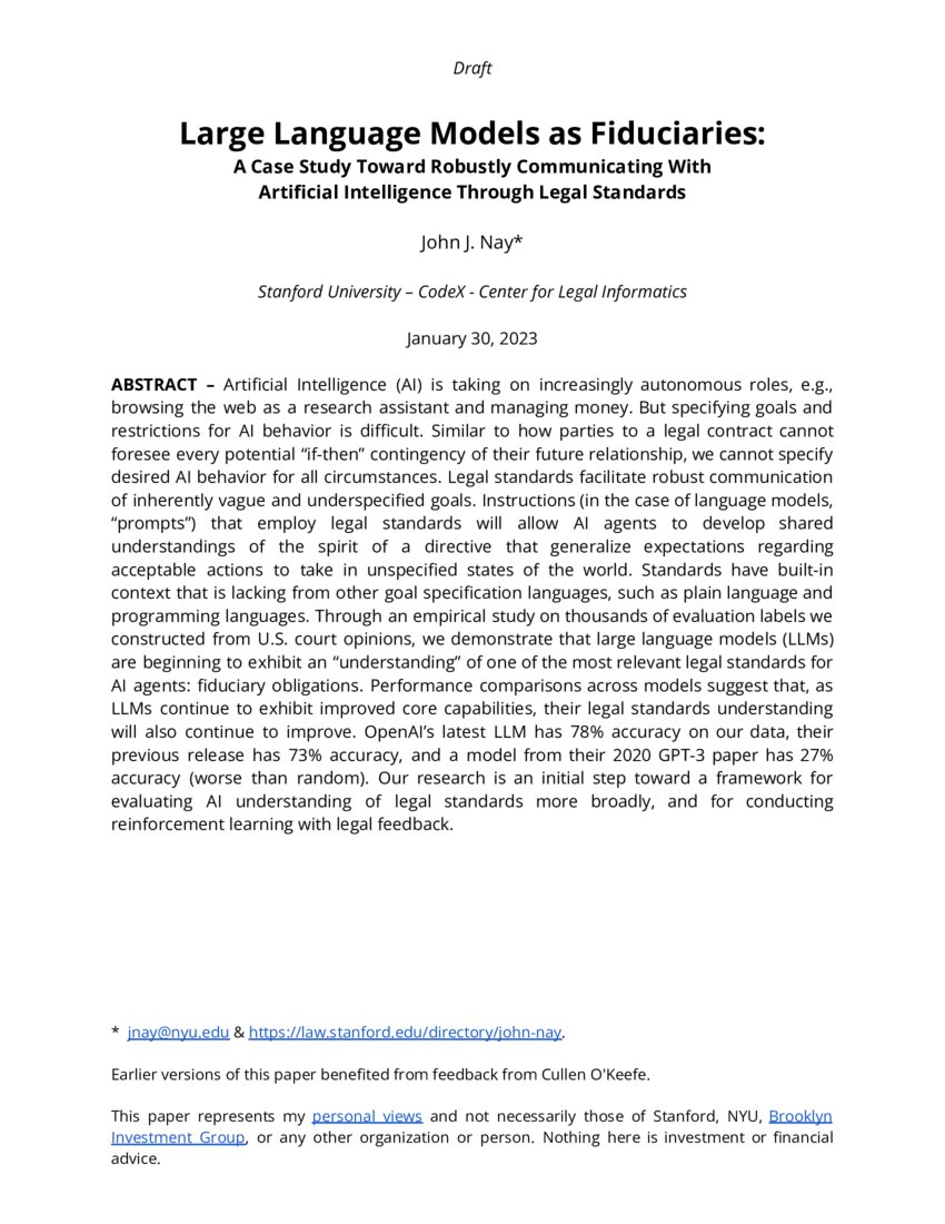 Large Language Models as Fiduciaries: A Case Study Toward Robustly ...