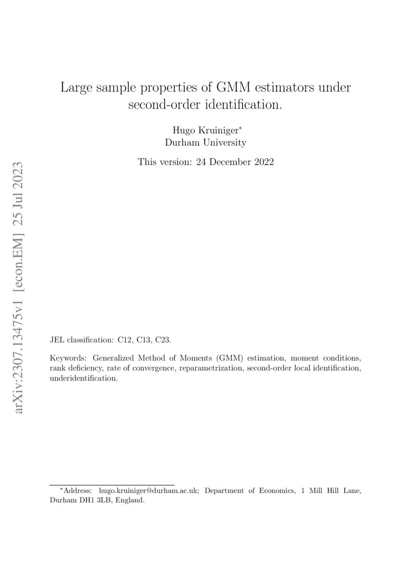 Large Sample Properties Of Gmm Estimators Under Second Order