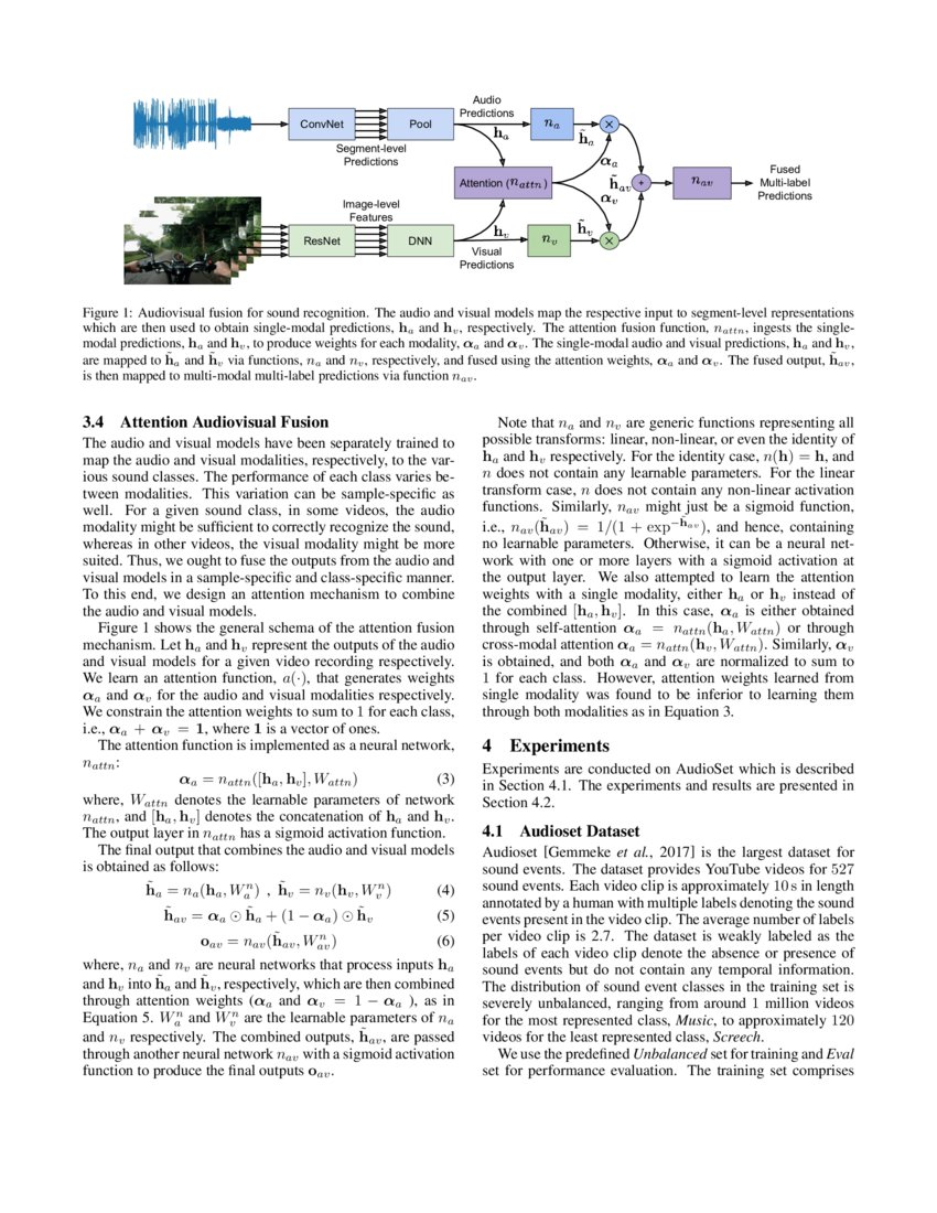 Large Scale Audiovisual Learning of Sounds with Weakly Labeled Data | DeepAI