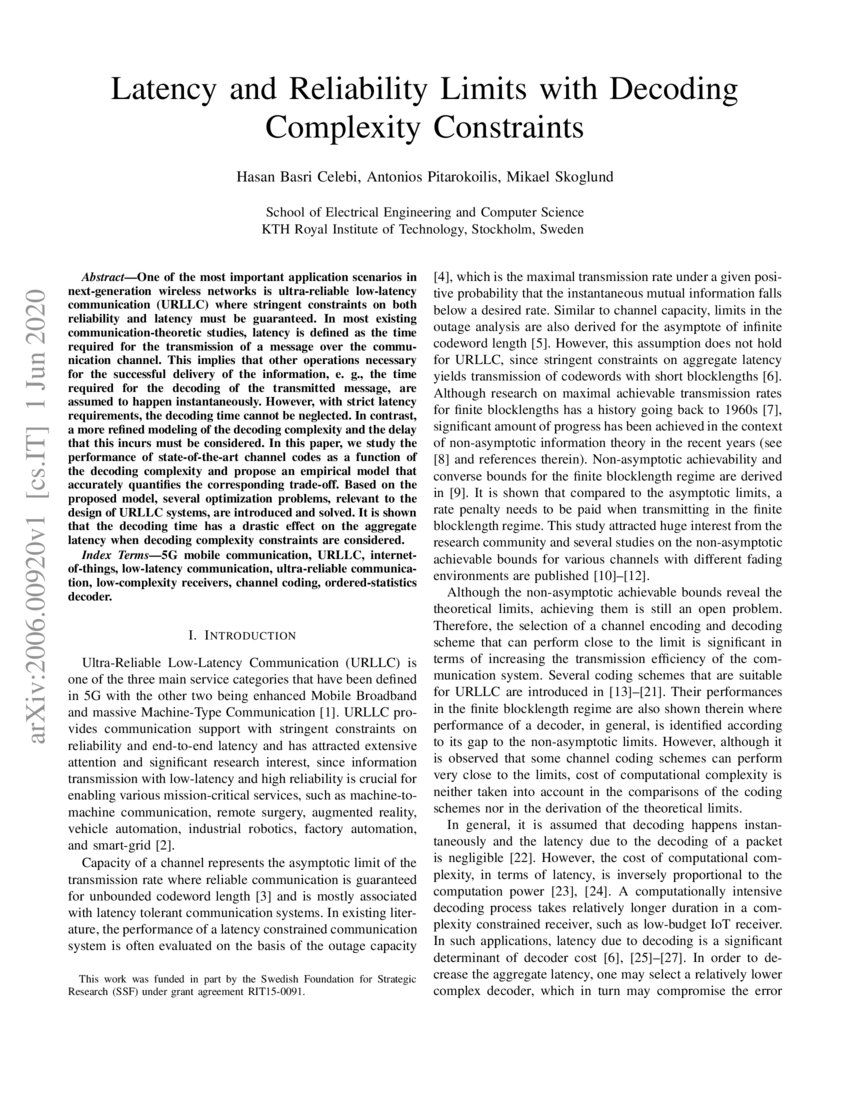 Latency And Reliability Limits With Decoding Complexity Constraints Deepai 6373