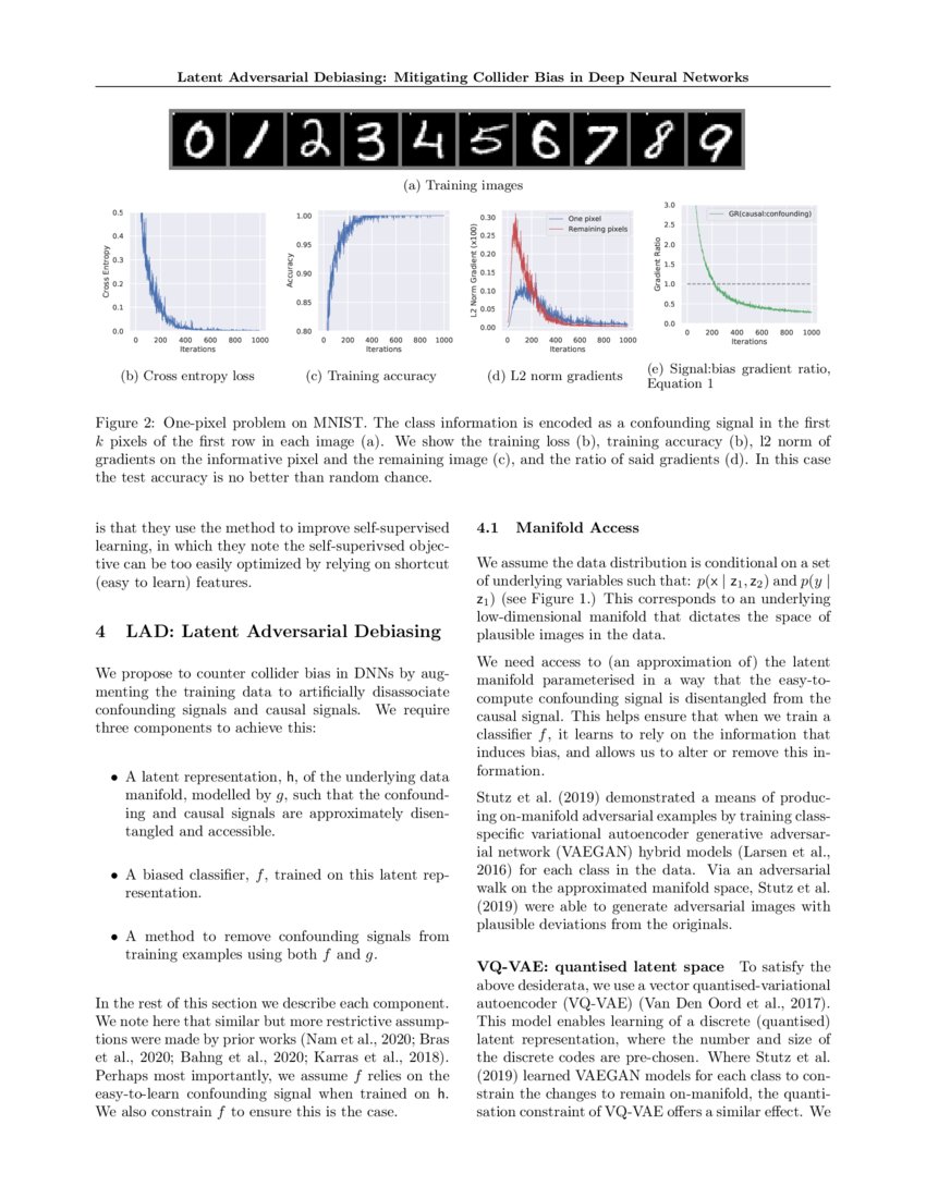 Latent Adversarial Debiasing Mitigating Collider Bias In Deep Neural