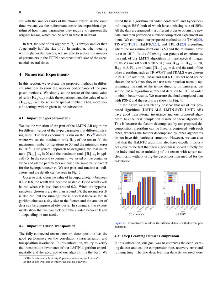 Latent Matrices For Tensor Network Decomposition And To Tensor Completion Deepai