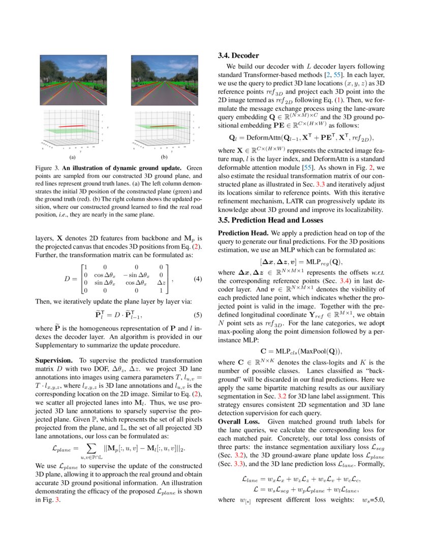 Latr 3d Lane Detection From Monocular Images With Transformer Deepai