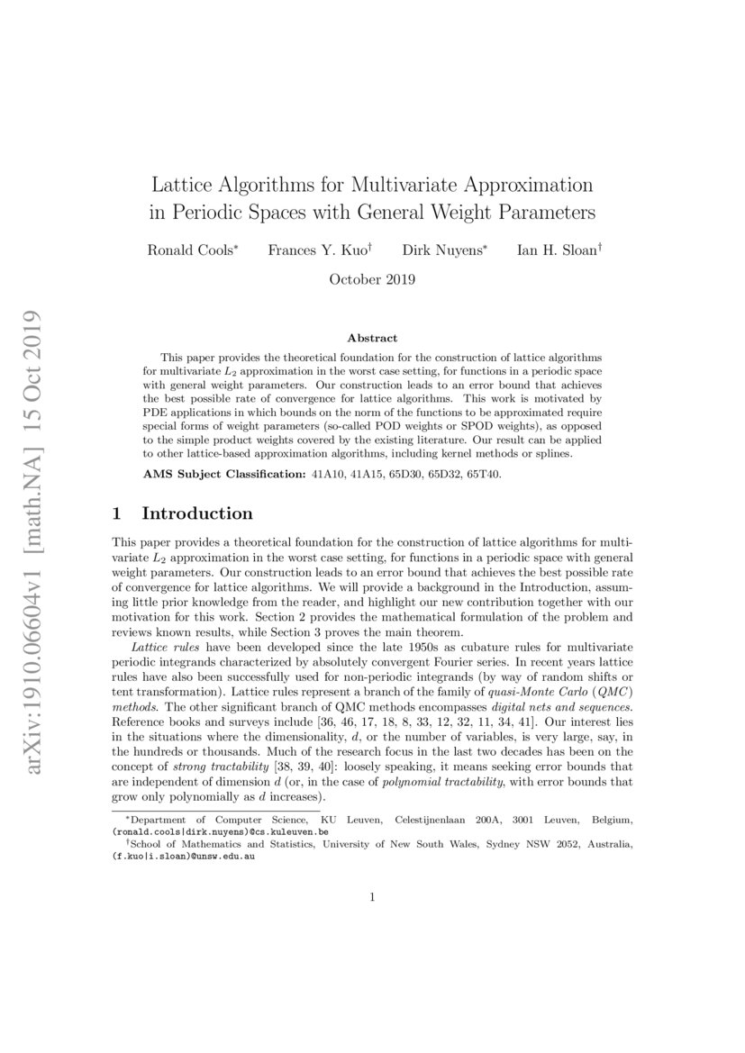 Lattice algorithms for multivariate approximation in periodic spaces with general weight ...