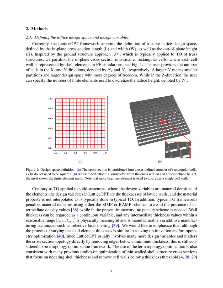 LatticeOPT: A heuristic topology optimization framework for thin-walled ...