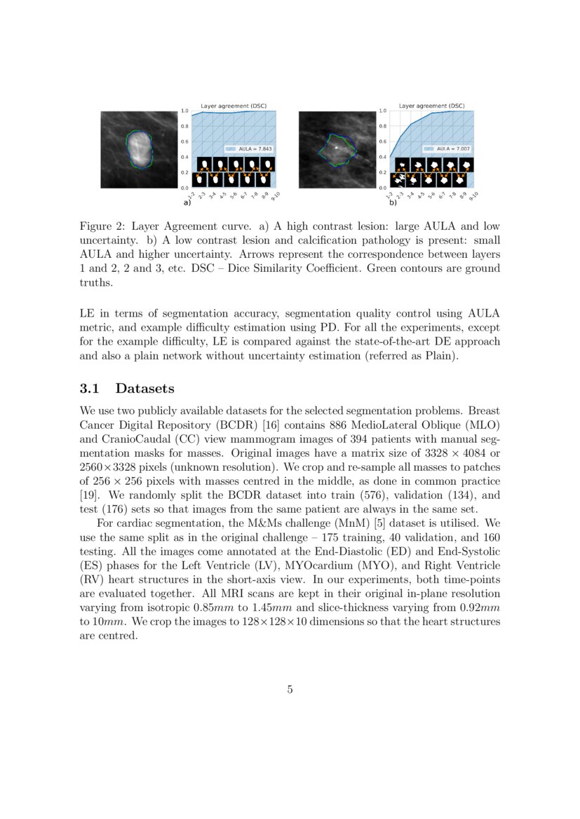 Layer Ensembles: A Single-Pass Uncertainty Estimation in Deep Learning for Segmentation | DeepAI