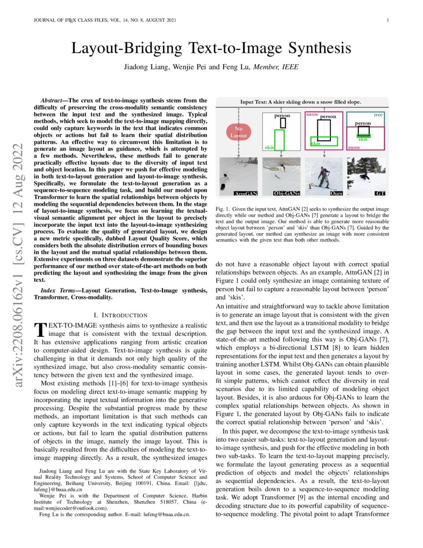 Layout-Bridging Text-to-Image Synthesis | DeepAI Layout-Bridging Text-to-Image Synthesis | DeepAI