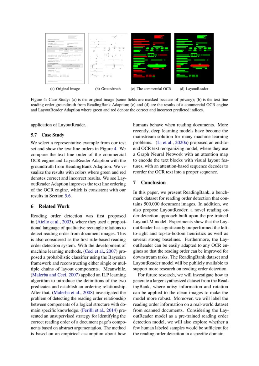 Layoutreader Pre Training Of Text And Layout For Reading Order Detection Deepai