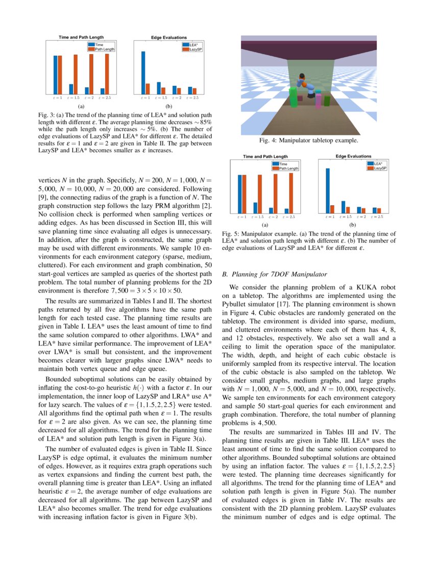 Lea An A Variant Algorithm With Improved Edge Efficiency For Robot Motion Planning Deepai