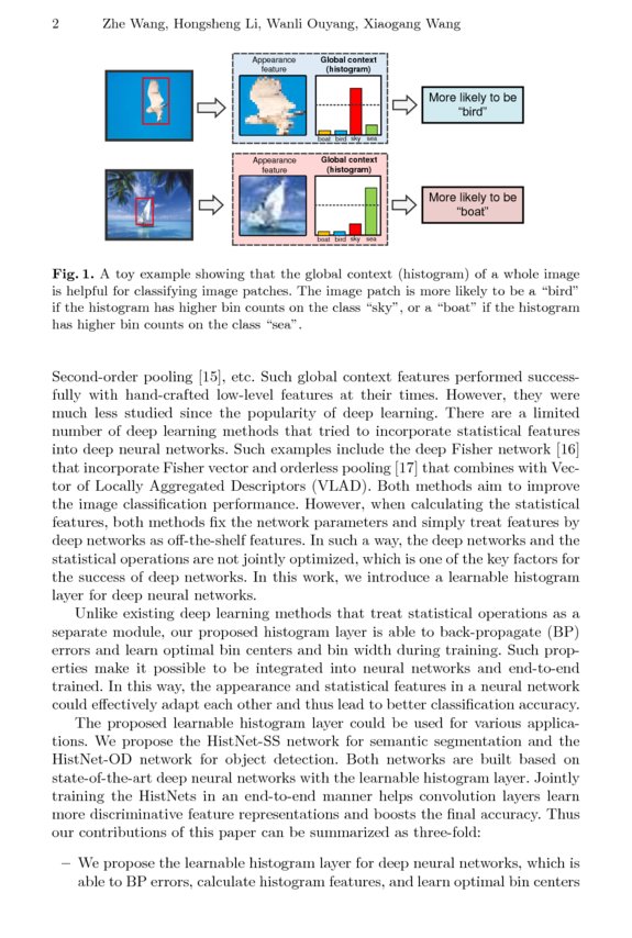Learnable Histogram Statistical Context Features For Deep Neural Networks Deepai 7843