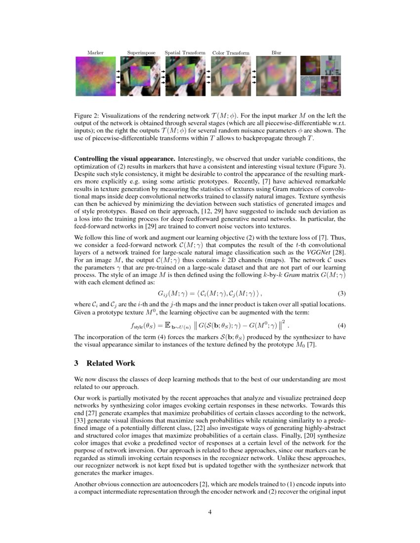 Learnable Visual Markers | DeepAI