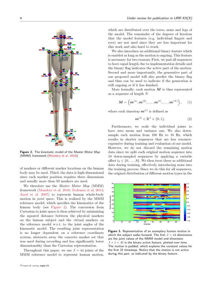 Learning a bidirectional mapping between human whole-body motion and ...