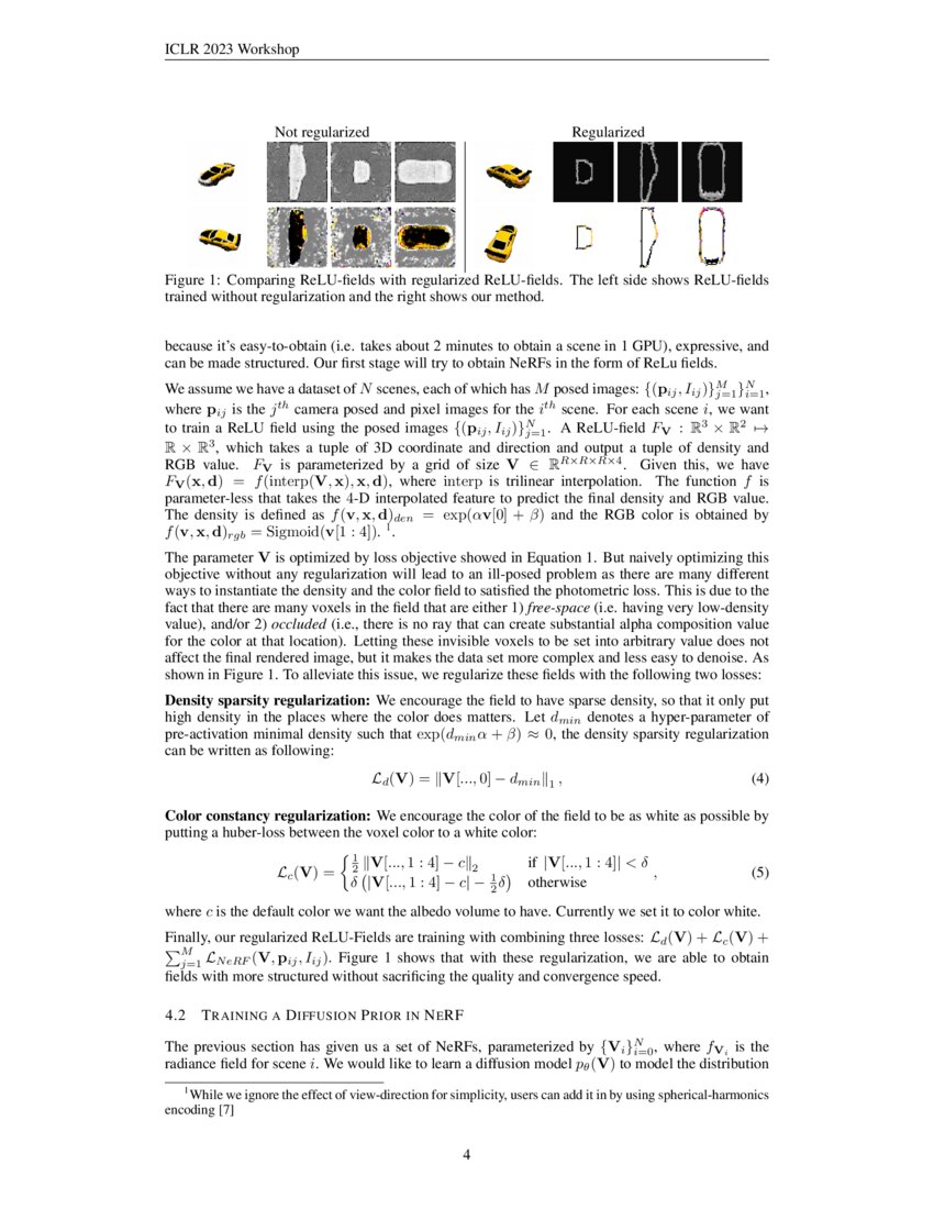 Learning a Diffusion Prior for NeRFs | DeepAI